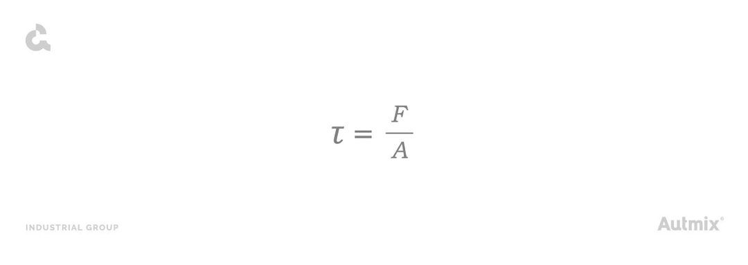 How does the shear stress work in fluids?