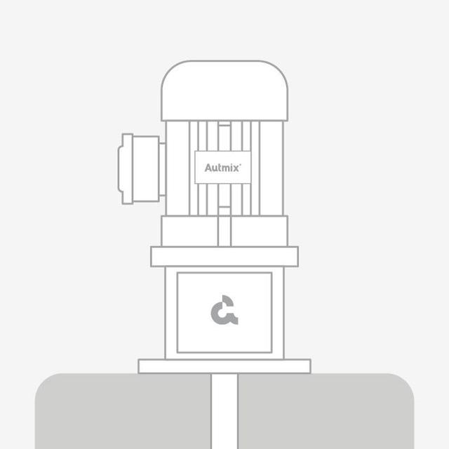 Lantern mounting option for CT(F) industrial agitator.