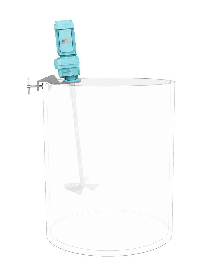 Industrial compact agitators